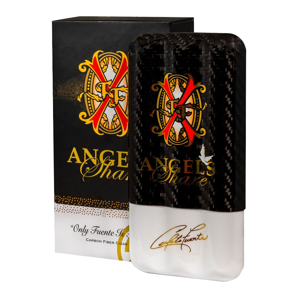arturo fuente opus x Angel Share carbon fiber 3 cigar case